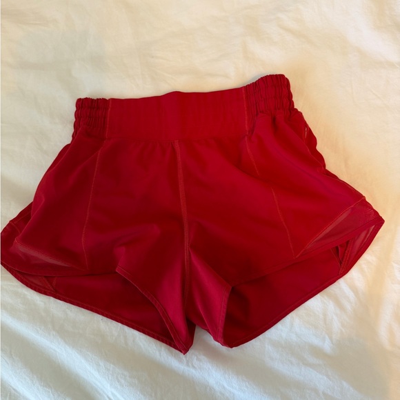 lululemon athletica | Shorts | Lululemon Red Athletic Shorts | Poshmark